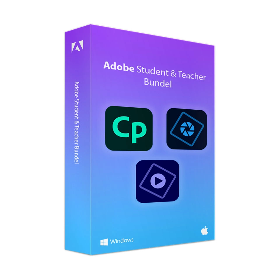 Adobe Student & Teacher Bundel (Captivate, Photoshop Elements ...